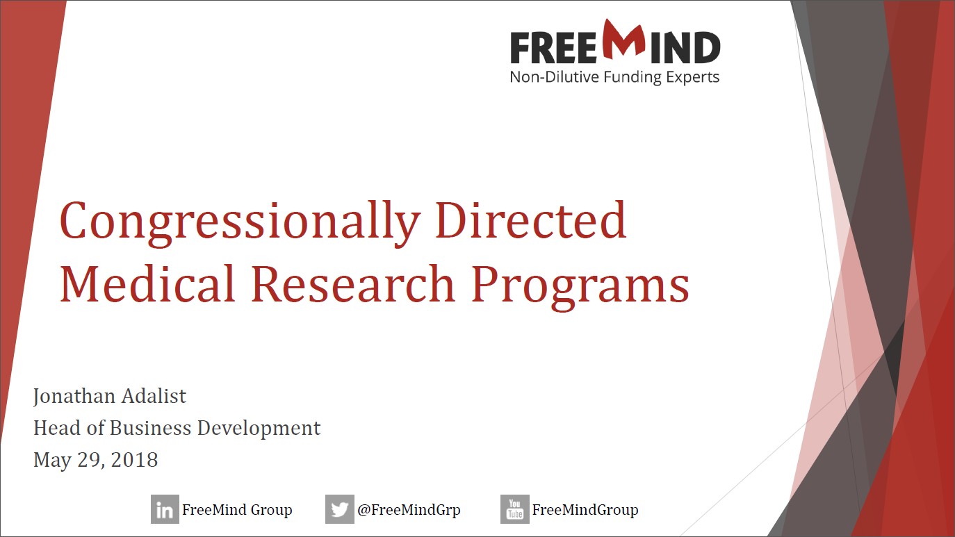 Available Online: Introduction to the DOD’s Congressionally Directed ...