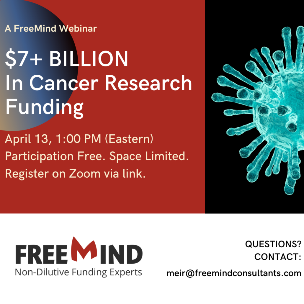 Webinar: $7+ Billion in Cancer Research Funding Opportunities 2022 ...