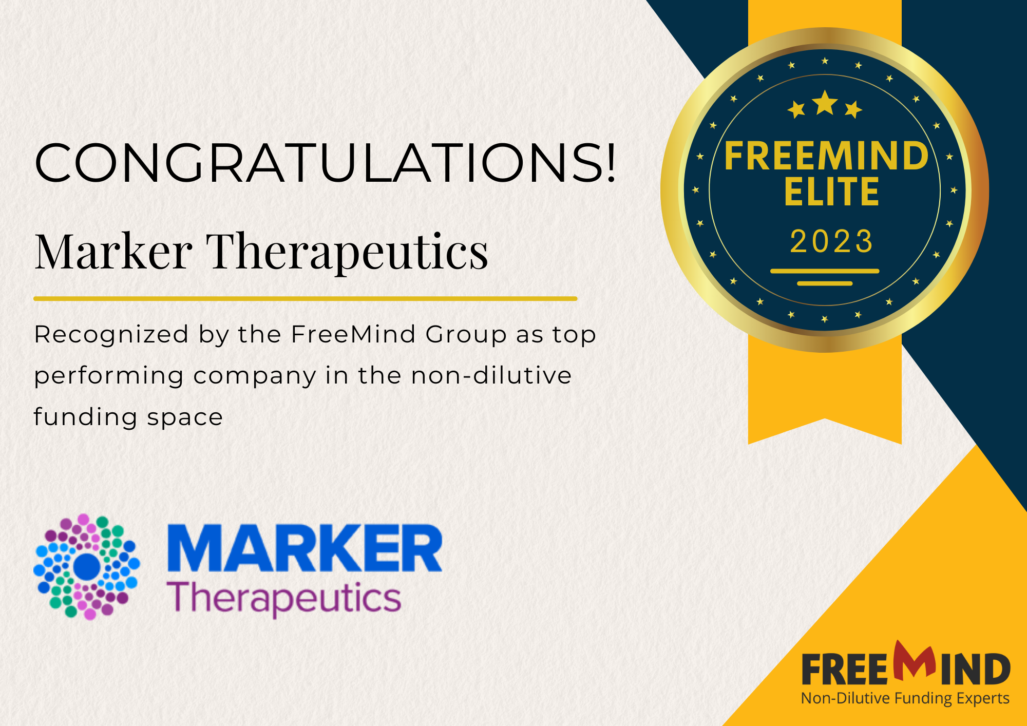 Marker Therapeutics - FreeMind Elite - FreeMind Group